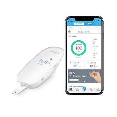 Buy iHealth Wireless Smart Blood Sugar Test Kit for Apple and Android ...