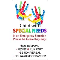 Amazon.com: Person with Special Needs Sticker Car Safety Decal for ...