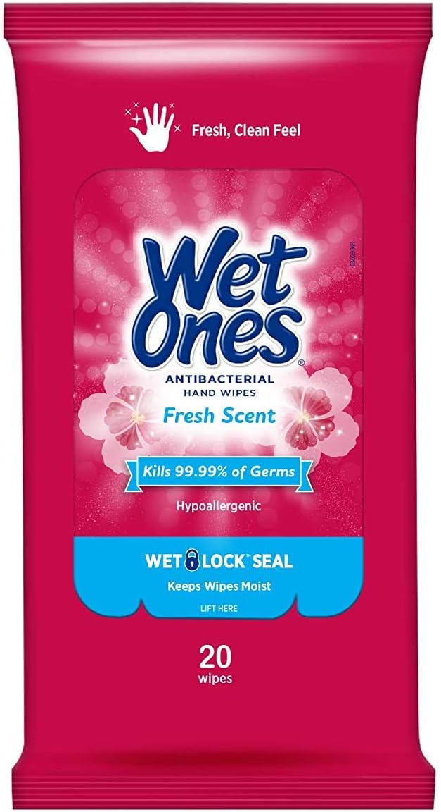 Amazon.com: Wet Ones Antibacterial Wipes, Fresh Scent, Hand Sanitizer ...