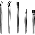 Amazon.com: Entomology Forceps Set by MMOBIEL [5 Pcs] – Stainless Steel ...