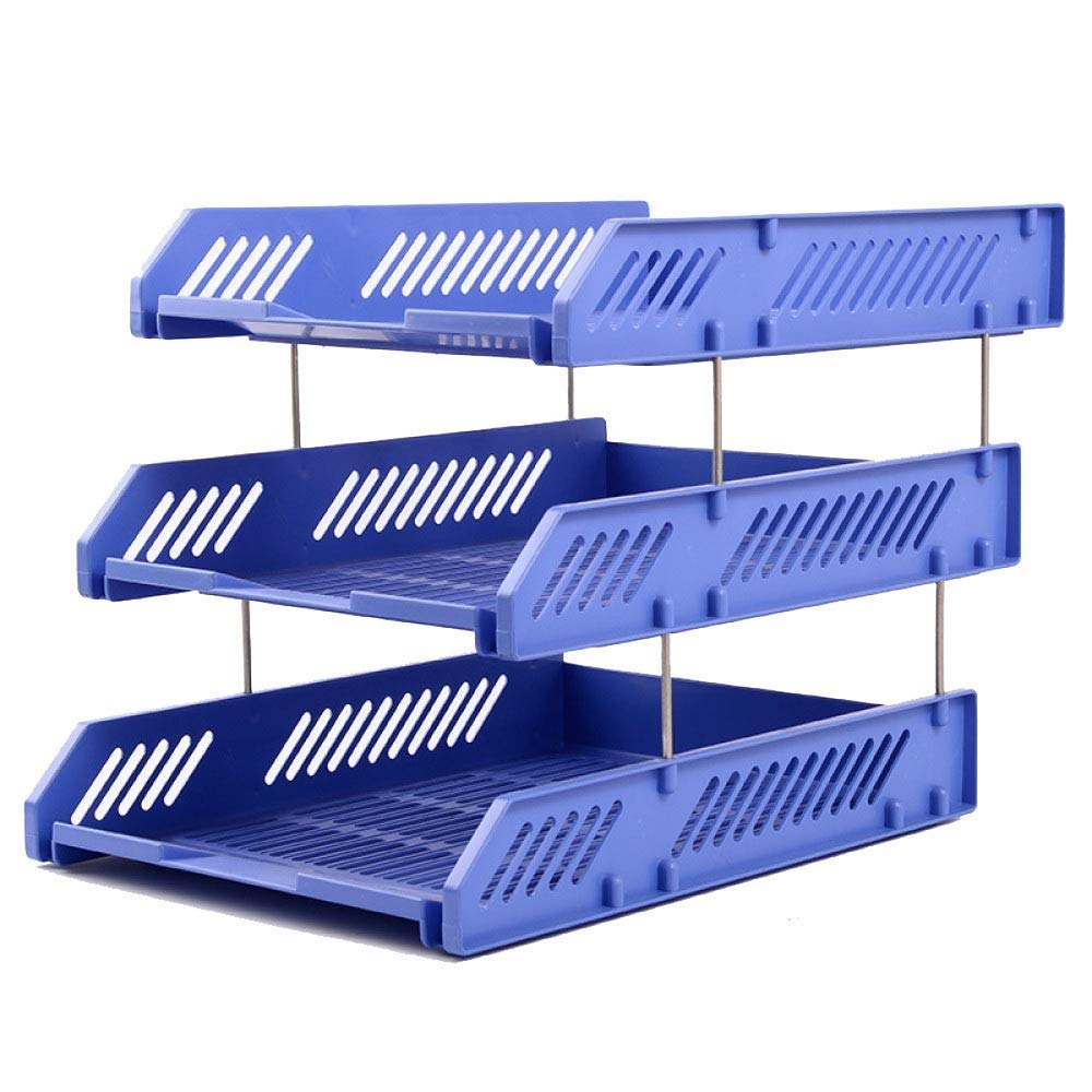 Azul Estante for Libros Estante for Archivos Horizontal Bandeja for ...