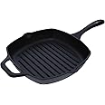 Amazon.com: Victoria Cast Iron Skillet Large Frying Pan with Helper ...