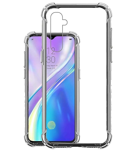 Coverage Transparent Rubber Back Cover for Realme C3: Amazon.in ...