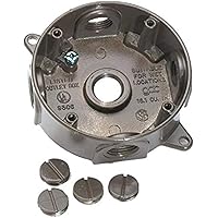 Hubbell-Bell 5361-7 4'' Round Weatherproof Splice Box, Gray ...