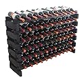 Amazon.com: DisplayGifts Stackable Modular Wine Rack Storage Stand Pine ...