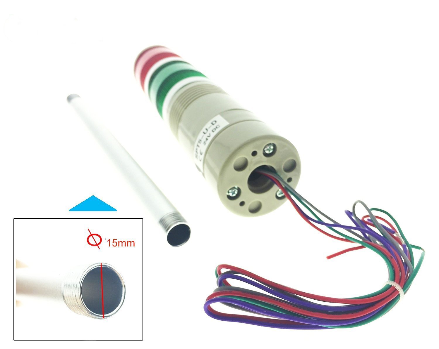 Mua YXQ Industrial Signal Light DC 24V LED Red Green Alarm Tower Bulb ...