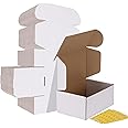 Amazon.com: HORLIMER 9x6x4 Shipping Boxes Set of 30, White Corrugated ...
