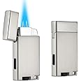 Amazon.com: Copmotds Refillable Butane Torch Lighter with Keyhole and Visible Window, 2 Pack ...