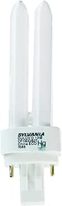 Sylvania 21117 Compact Fluorescent 2 Pin Double Tube 2700K, 13-watt - Compact Fluorescent Bulbs ...