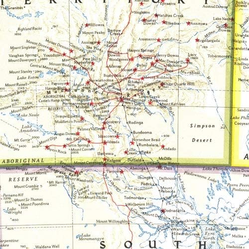 National Geographic: Australia 1963 – Historic Wall Map Series – 25 x ...