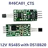 DS18B20 Modbus Rtu RS485 RS232 TTL Temperature Sensor Board Remote ...