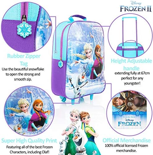 Disney Luggage Sets With Frozen 2 Princess Elsa Anna, Carry On Suitcase ...
