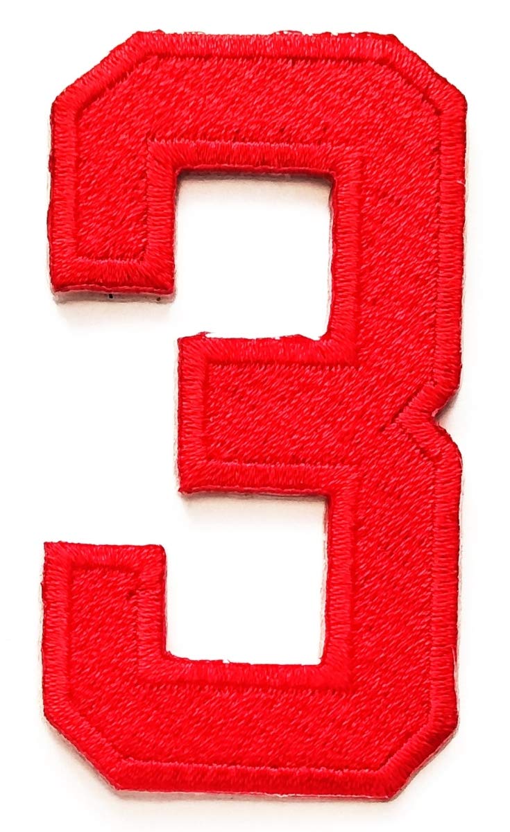 Pink Number 1 Pink Number 7 Patch Letter Number one Counting Patch ...
