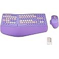 Amazon.com: Ergonomic 2.4G USB Wireless Keyboard and Mouse Combo with ...