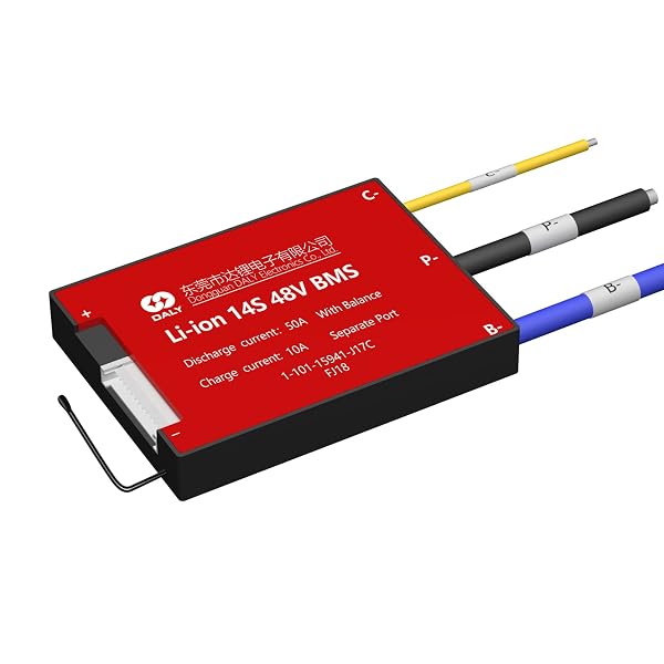 DALY BMS Li-ion 14S 48V 50A with Separate Port Temperature Sensor for ...
