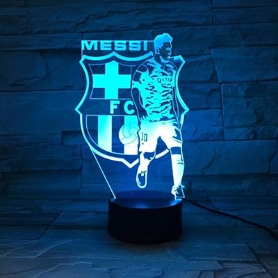 Barcelona Messi 3D Night Light with 7 Colors, USB Australia | Ubuy