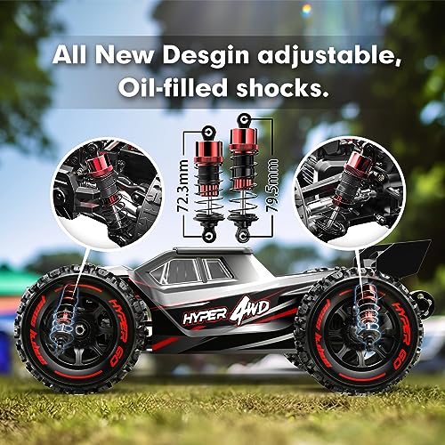 HYPER GO H14BM 1/14 Brushless RC Cars for Adults Fast 50 mph, RC Trucks ...