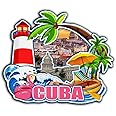 Amazon.com: Cuba Magnet Fridge Magnet Wooden 3D Landmarks Travel ...