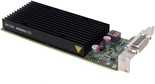 HP NVIDIA NVS 300 DH LP PCIe x16 Graphics Card 512MB Cache, PCIe, VGA ...