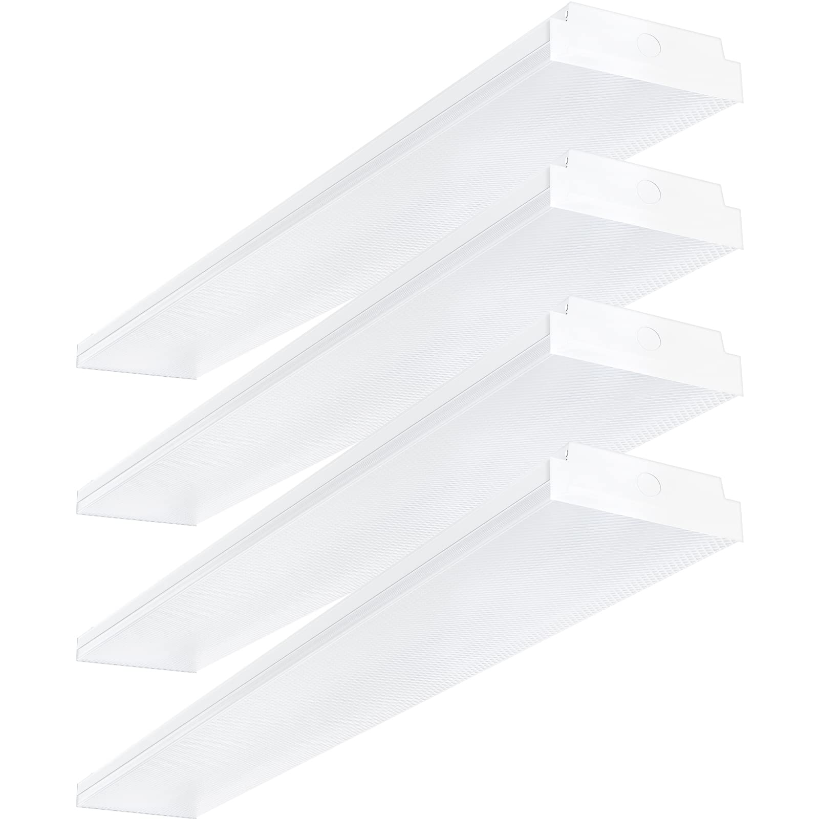 ANTLUX 4FT LED Wraparound 40W Shop Lights for Garage, 4400lm, 5000K, 4 ...