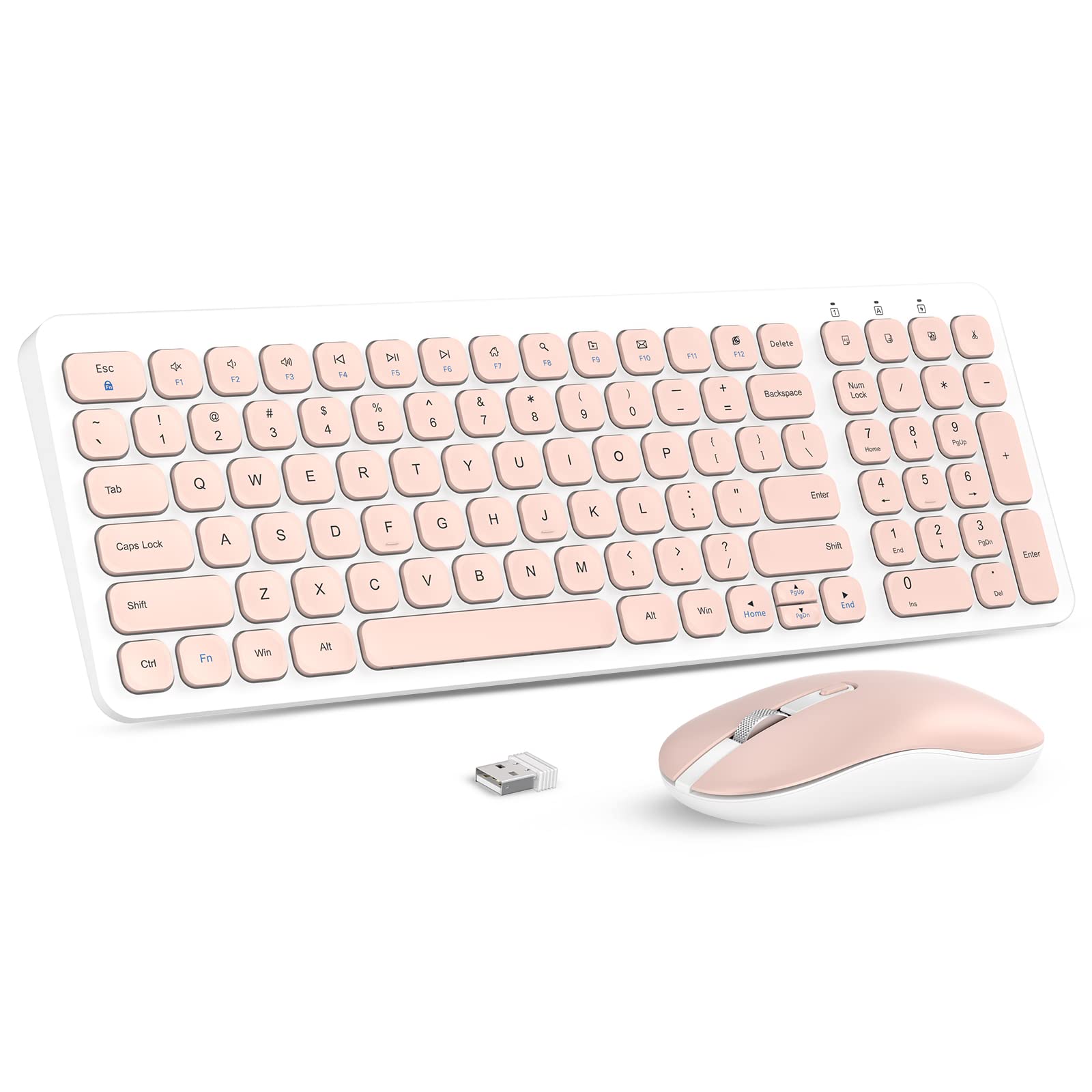 Mua Wireless Keyboard and Mouse Combo, Compact Full Size Wireless ...