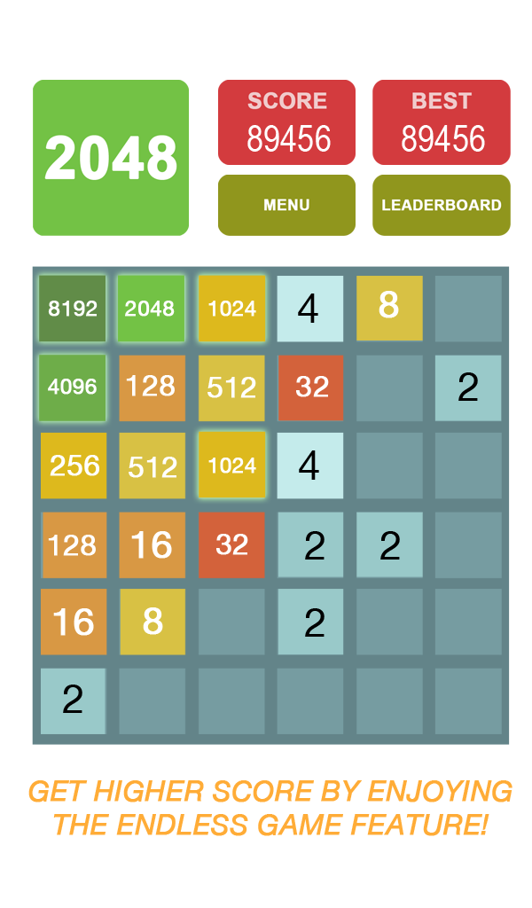 2048 - 7x7 Tile Board without Ads:Amazon.it:Appstore for Android