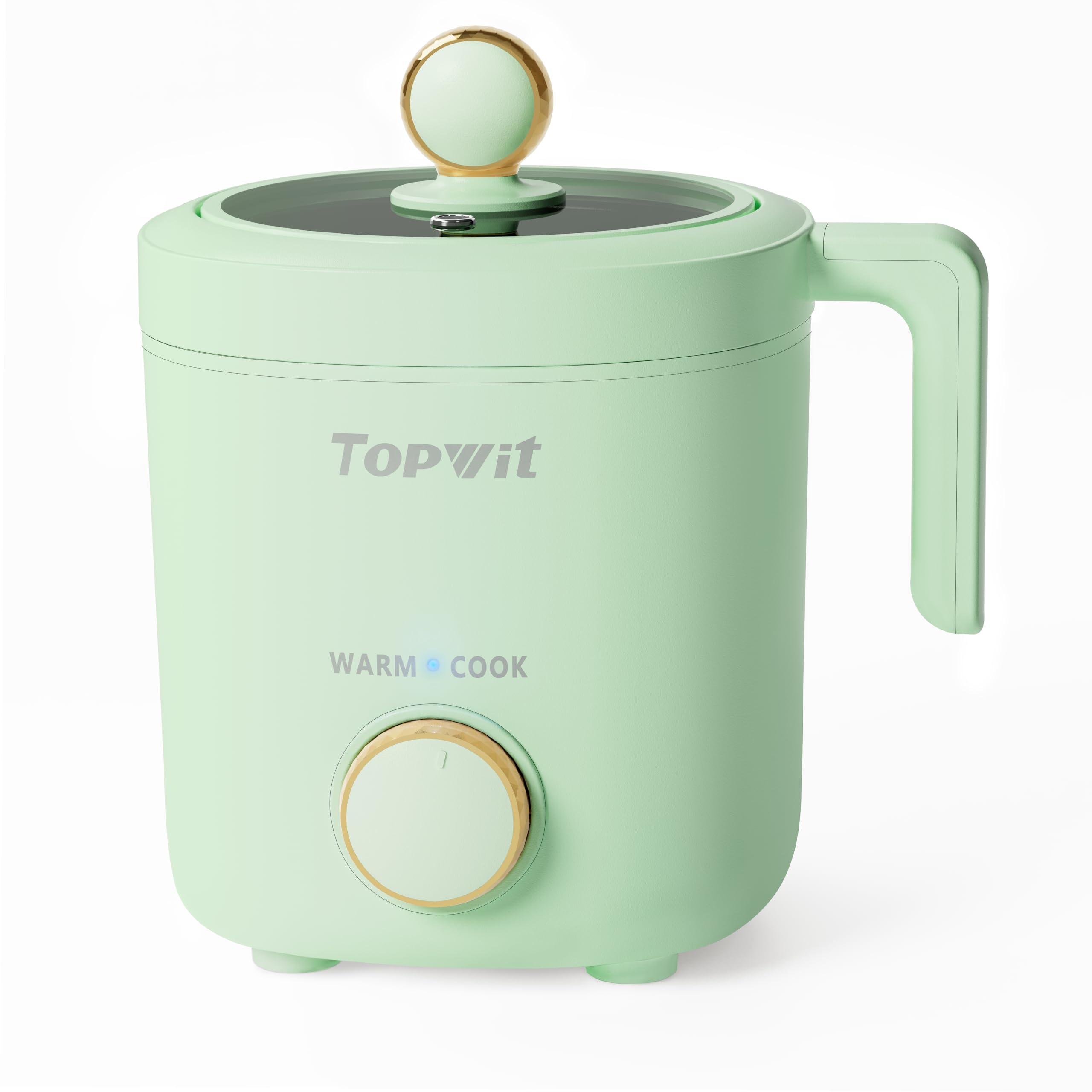 TOPWIT Rice Cooker Small, Mini Rice Cooker 2 Cups Uncooked, 1.2L ...
