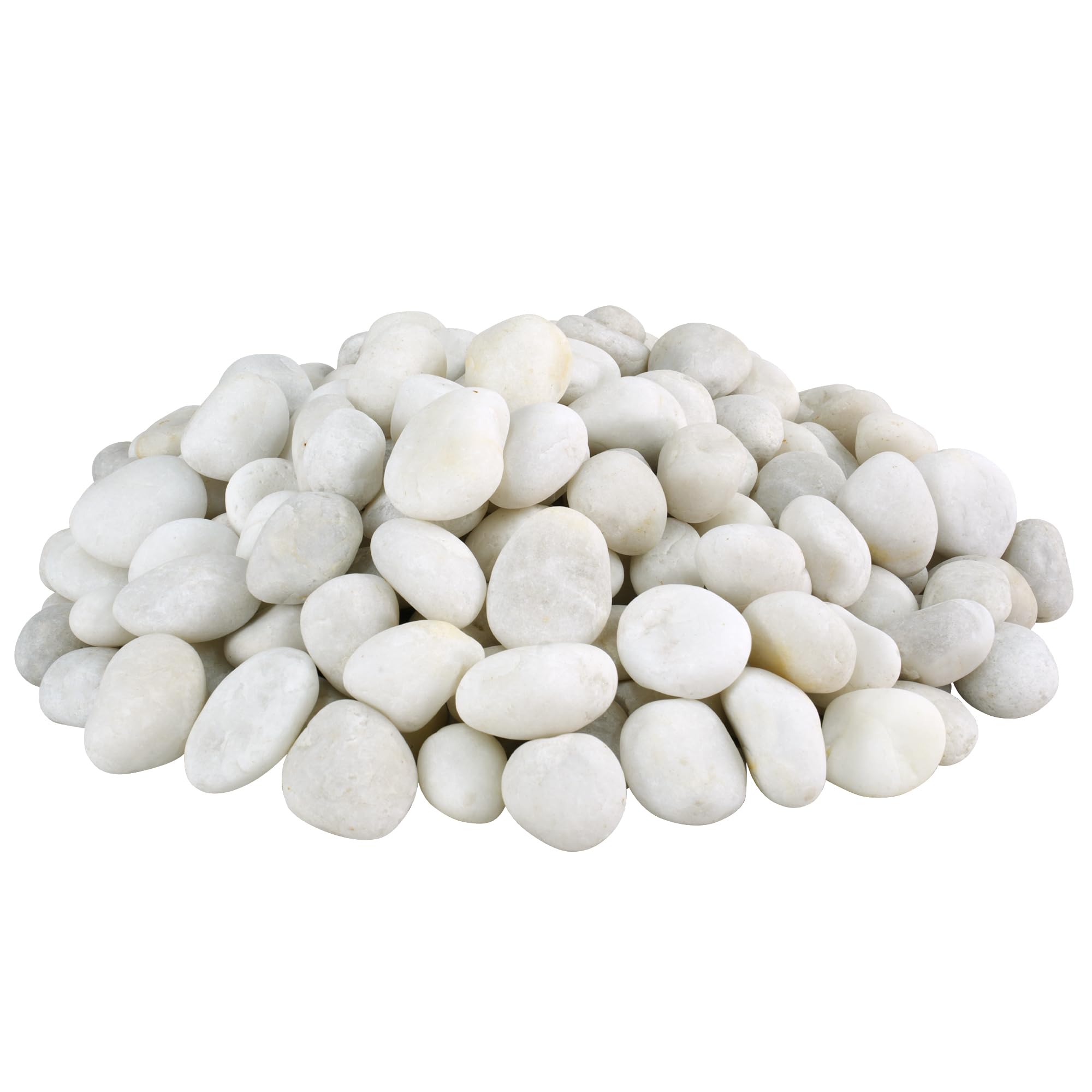 VINICS 40lbs White River Rocks, 1-2 Inch Natural Pebbles for Plants ...