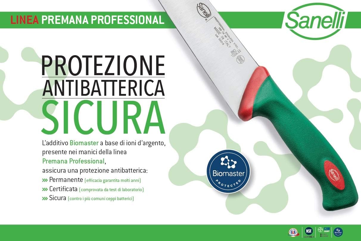Coltelli da cucina Acciaio Inossidabile Verde/Rosso Sanelli Premana ...