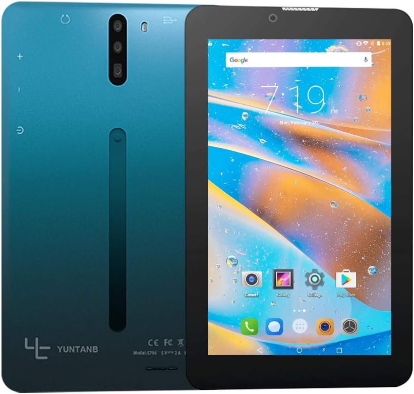 Tablet 7 Pulgadas con Sim y WiFi YUNTAB,Google Android 7.0,Dual SIM,1GB ...