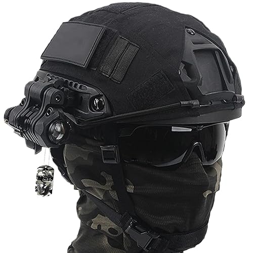 AQzxdc Airsoft Helmet Set, Wiht Tactical Headset & Goggles & NVG Mount ...