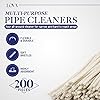 (200) Lova Pipe Cleaners Bulk (Soft Bristle) Easily Cleans, Glass Pipe ...