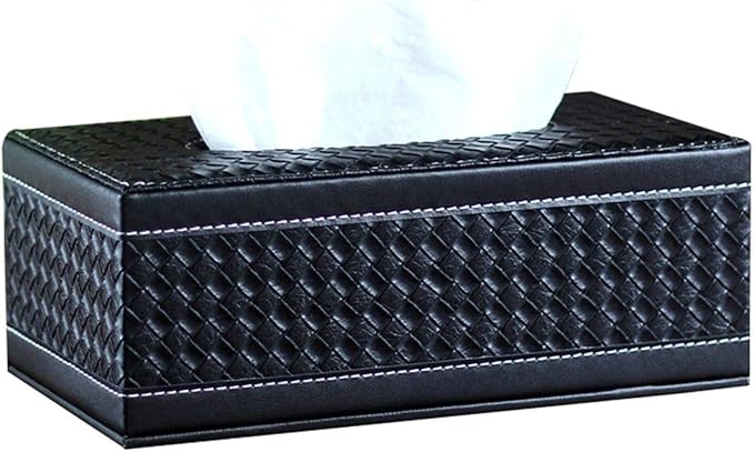 Amazon.com: S Forever Weaving Pattern PU Leather Kleenex Box Holders ...