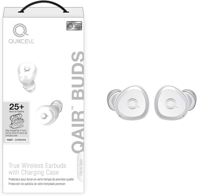 Amazon.com: Quikcell QAIR Buds True Wireless Earbuds with Charging Case ...