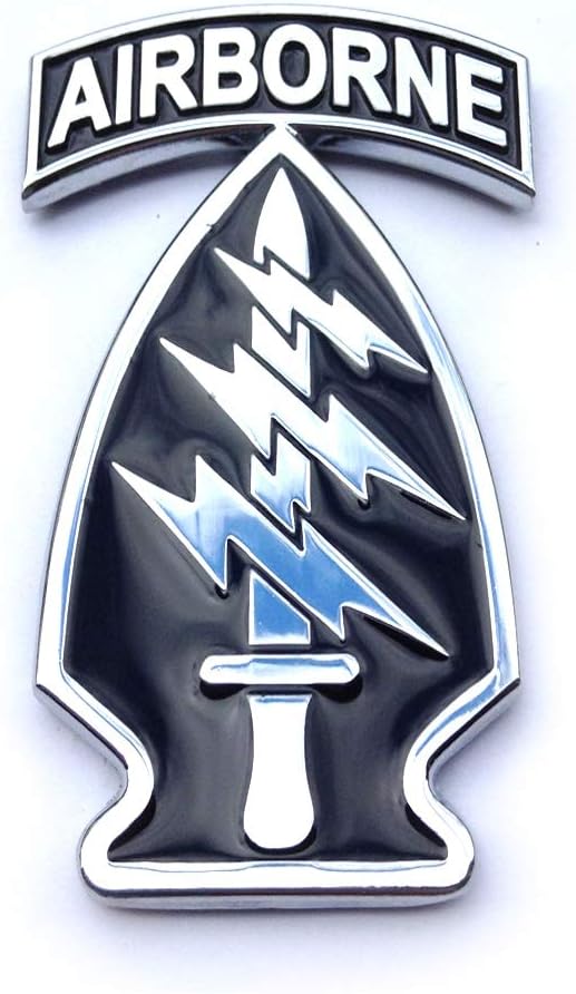 Amazon.com: US Army Special Forces Airborne Patch Decal Sticker Metal ...