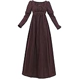 Amazon.com: 1791's lady Women Vintage Regency Dress High Waistline Ball ...