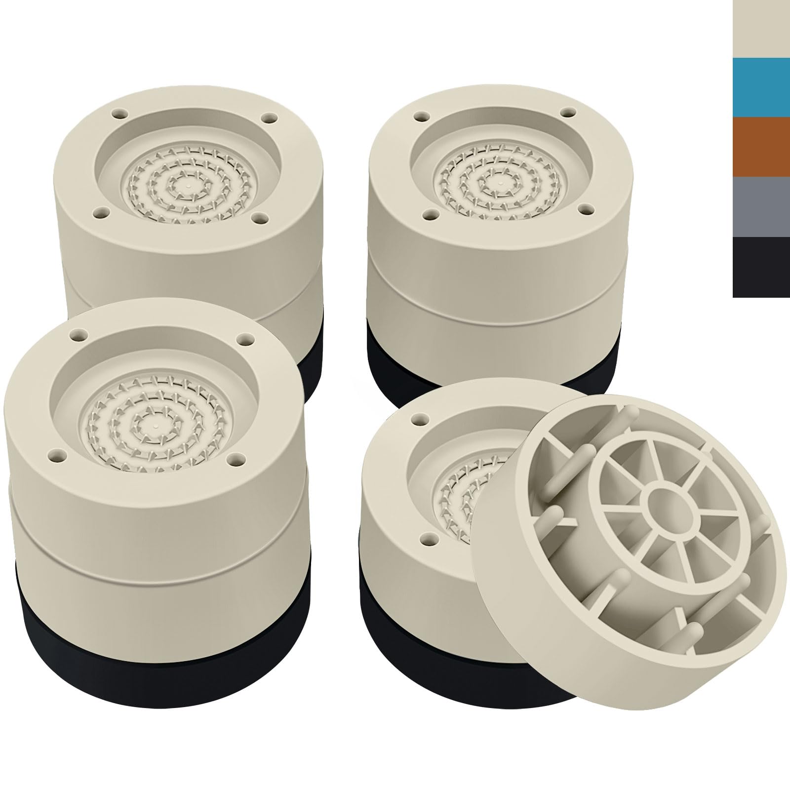 ANNKUT Furniture Risers 2 inch?Round Bed Risers Heavy Duty?Elevation in ...