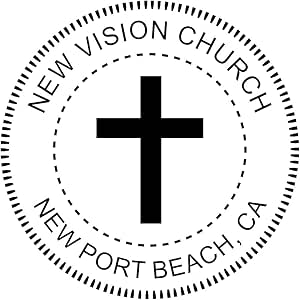 Amazon.com: Religious Cross Embosser - Church Embosser - Custom ...