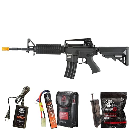 Lancer Tactical Gen 2 Proline M4A1 Full Metal M4 Airsoft with Mosfet ...