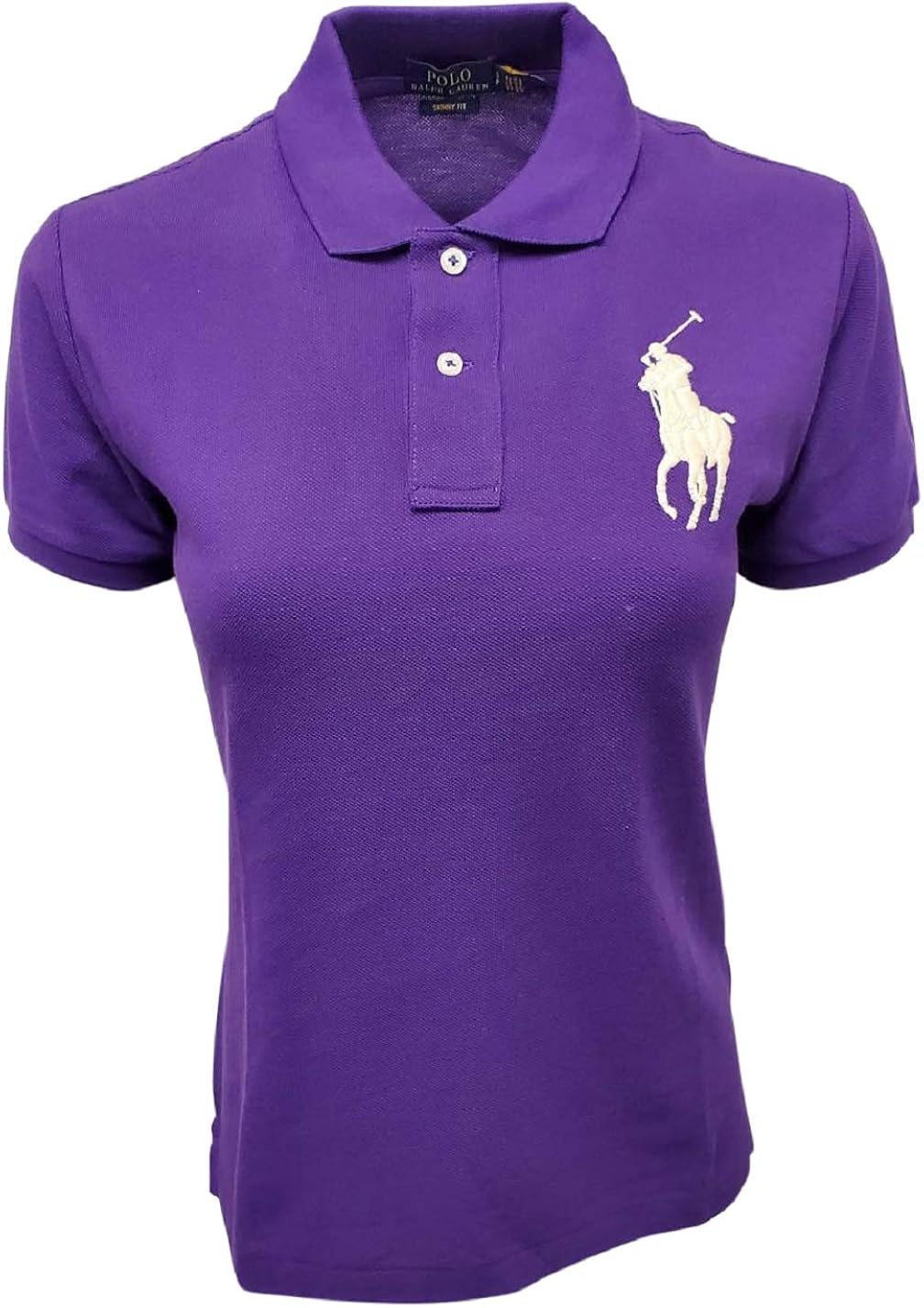 Polo Ralph Lauren Women's Skinny Fit Big Pony Polo Shirt at Amazon Women’s Clothing store