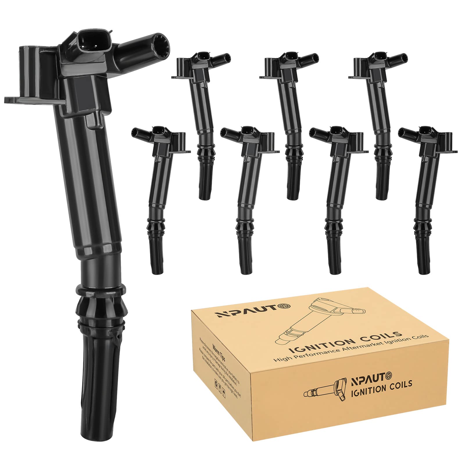 NPAUTO Ignition Coil Pack Compatible with 6.2 6.2L V8 Ford F250 F150 ...