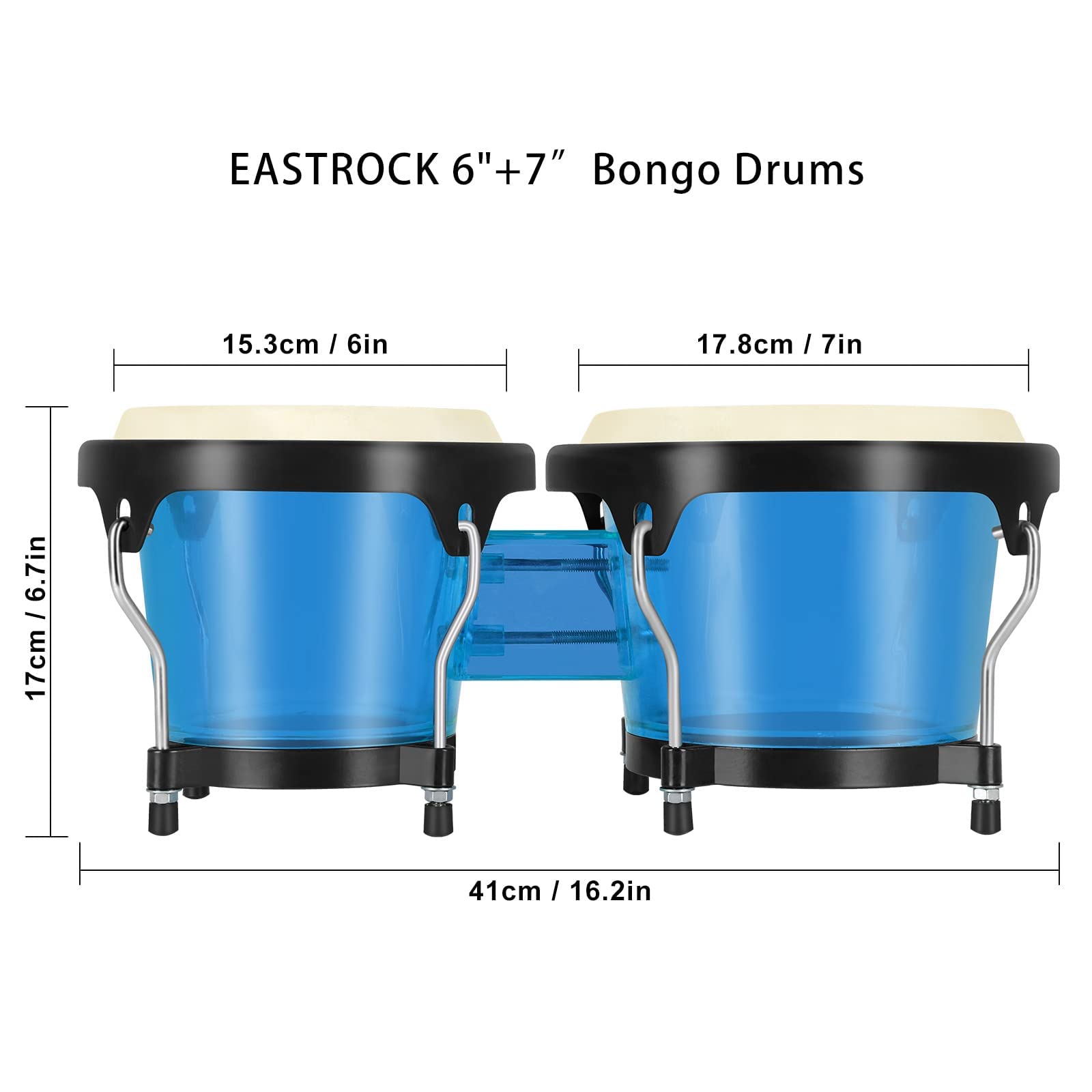 Mua EastRock Bongo Drums 6” and 7” Set for Kids Adults Beginners ...