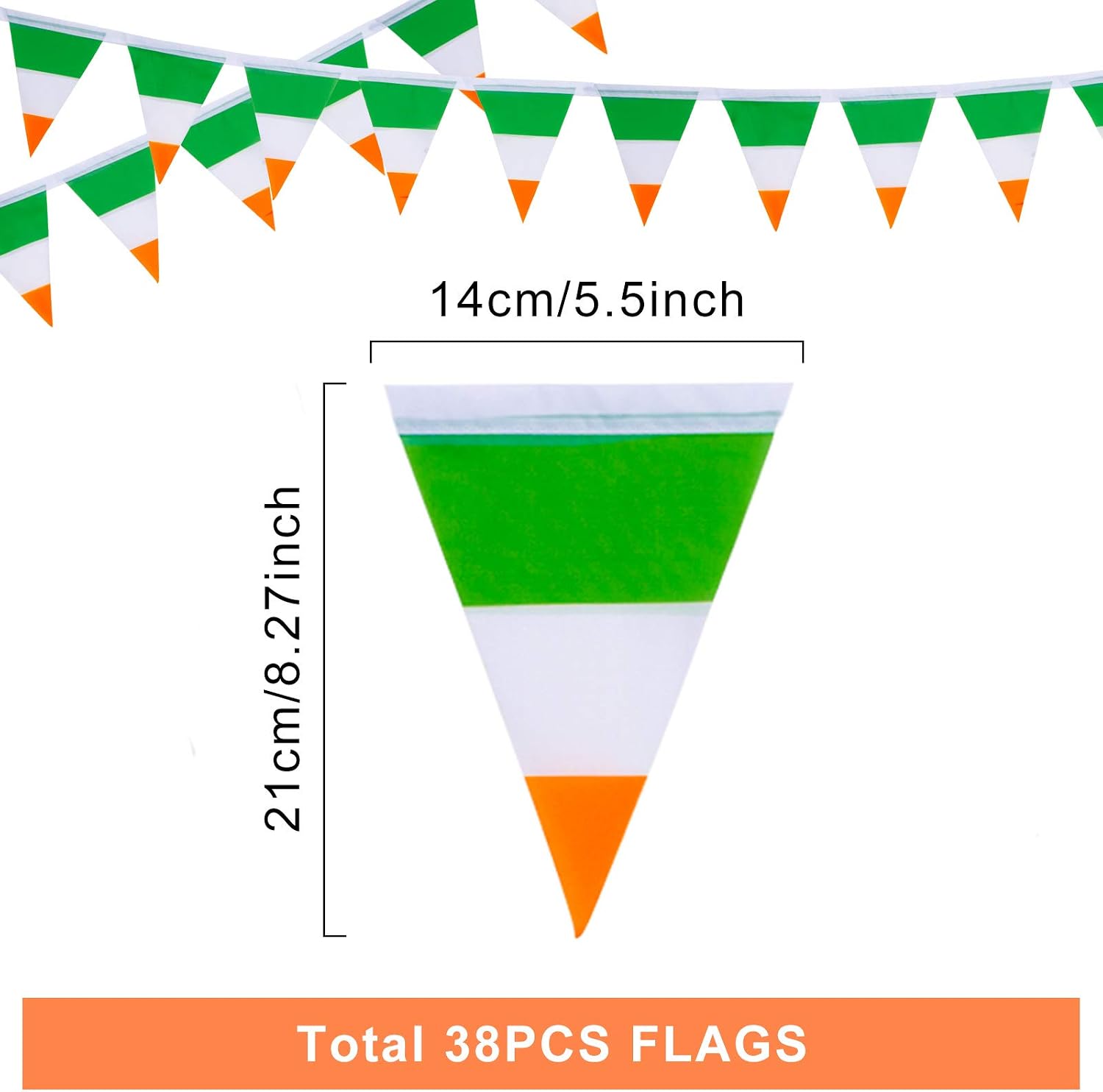 Whaline Ireland Flags Irish String Flag Banner Irish Pennant Banner ...