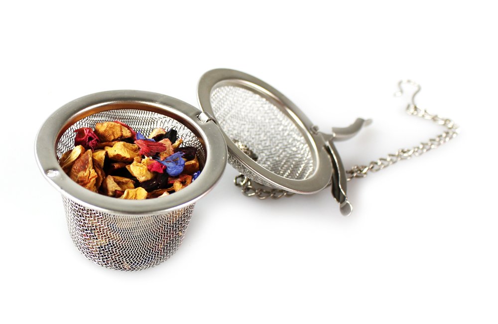 COM-FOUR® Juego de 2 coladores de té de té colador de té de té para los ...