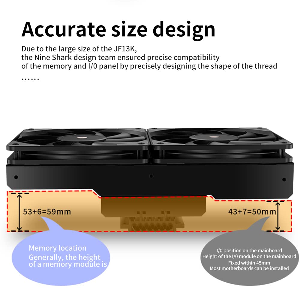 Mua JIUSHARK JF13K Diamond,Top-Down CPU Air Cooler,6mm x 7 Copper Heat ...