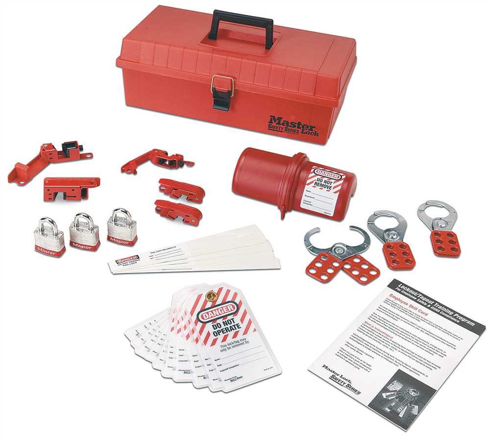 Master Lock 1457LKX Personal Safety Lockout Kits Valve and Electrical ...