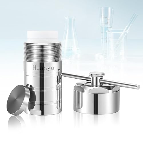 Huanyu 25ml PTFE Lined Hydrothermal Synthesis Autoclave Reactor 200℃ 4Mpa PTFE Lining Corrosion ...