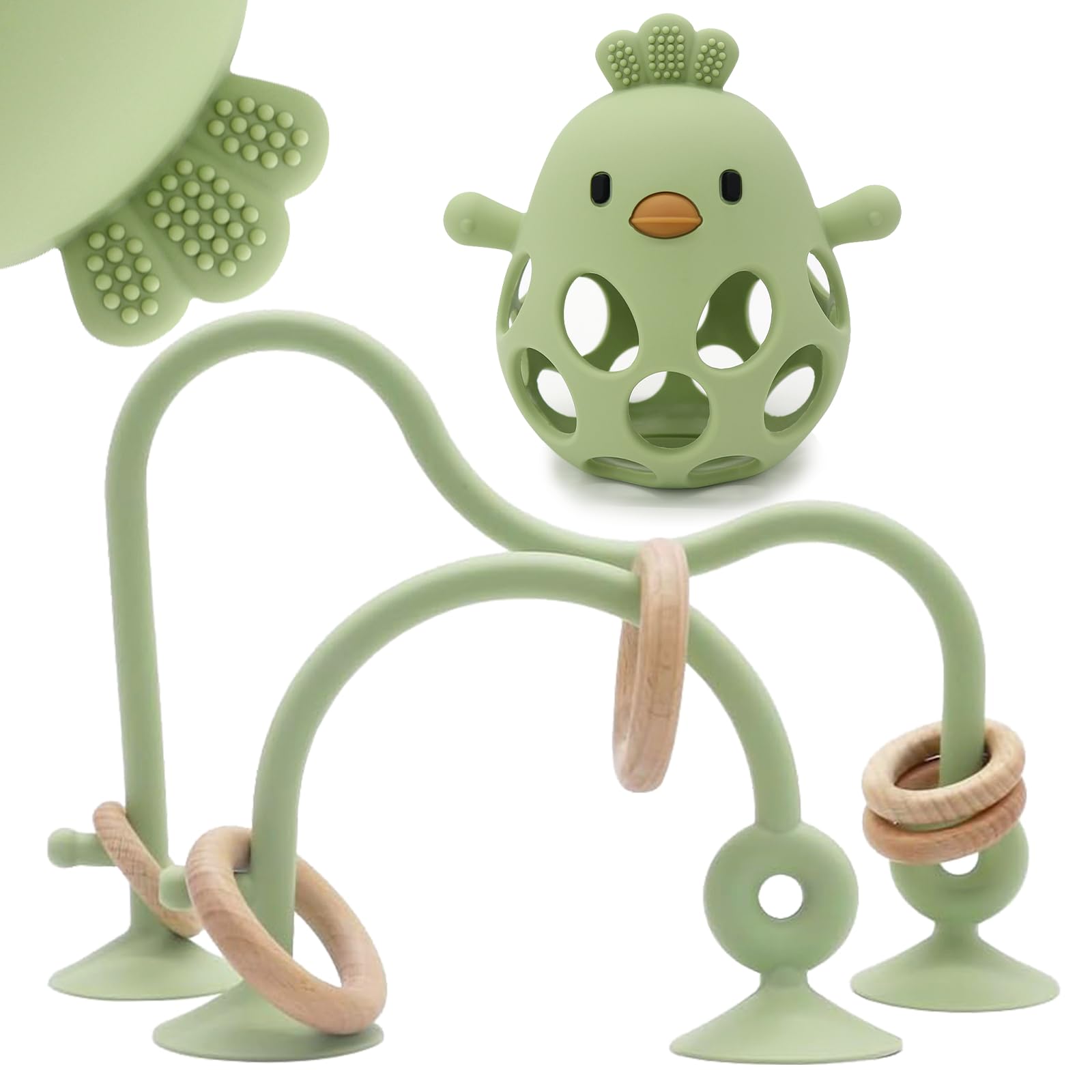 Baby High Chair Toys Teething Chew - Baby Suction Table Toys, Baby ...