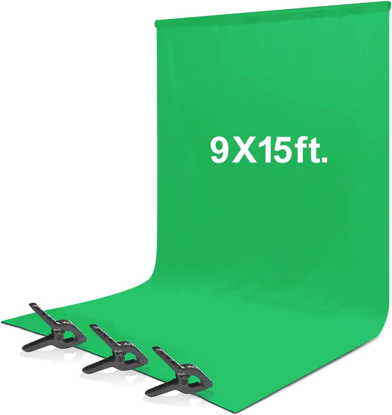 LimoStudio 9 x 15 ft. Green Chromakey Muslin Backdrop Background Screen ...