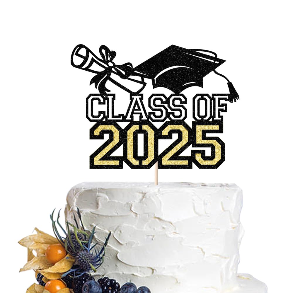 Dcokska Class of 2025 Cake Topper?Congrats 2025 Graduation Happy/Grad ...